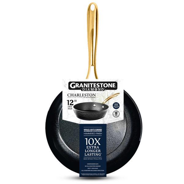 Granitestone Charleston Collection Hammered 12'' Black Aluminum ... Granitestone Charleston Collection Hammered 12'' Black Aluminum ...